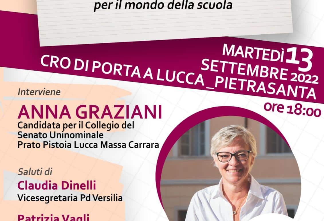 La scuola del futuro: incontro tematico con Anna Graziani a Pietrasanta ...