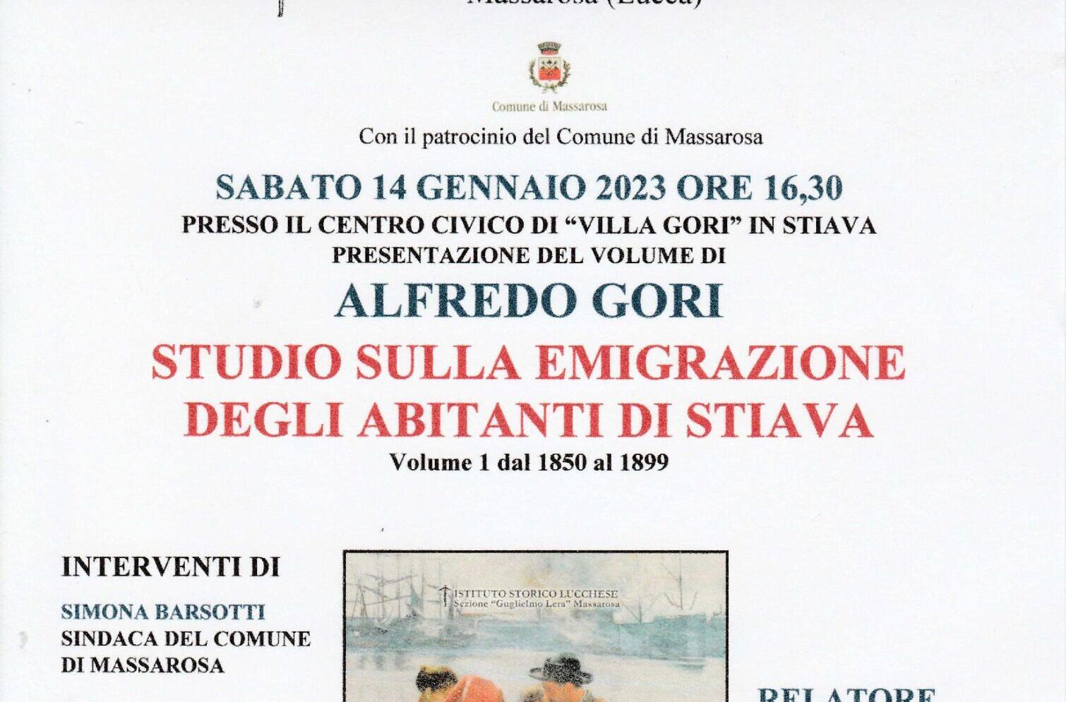 A Villa Gori presentazione sull'emigrazione degli abitanti di Stiava ...